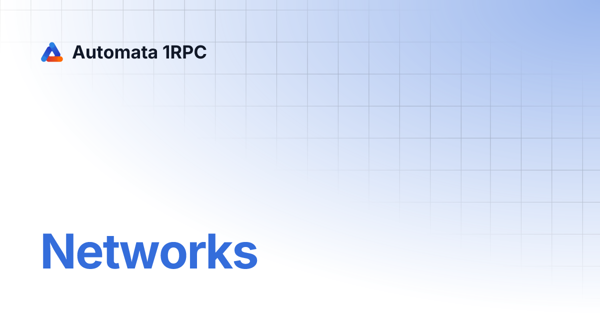 Networks | Automata 1RPC